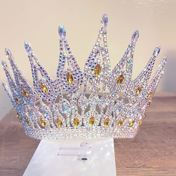 Dresses | Huge Super Wide Beauty Pageant Bridal Crown | Poshmark